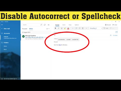 How To Disable Autocorrect or Spellcheck in Window 10 Mail App