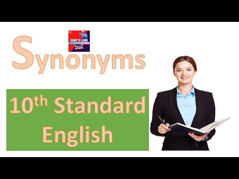 10th Standard English synonyms
