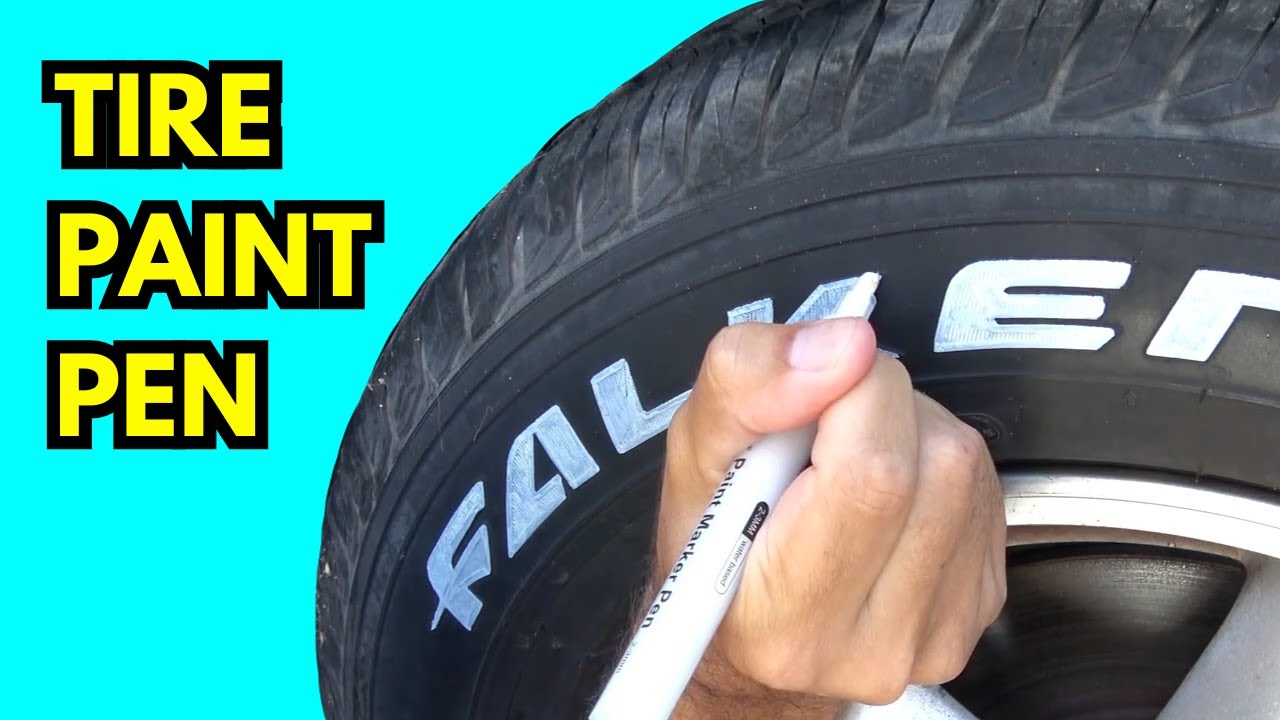 I'm Testing a Tire Paint Pen / Marker (White Letters)