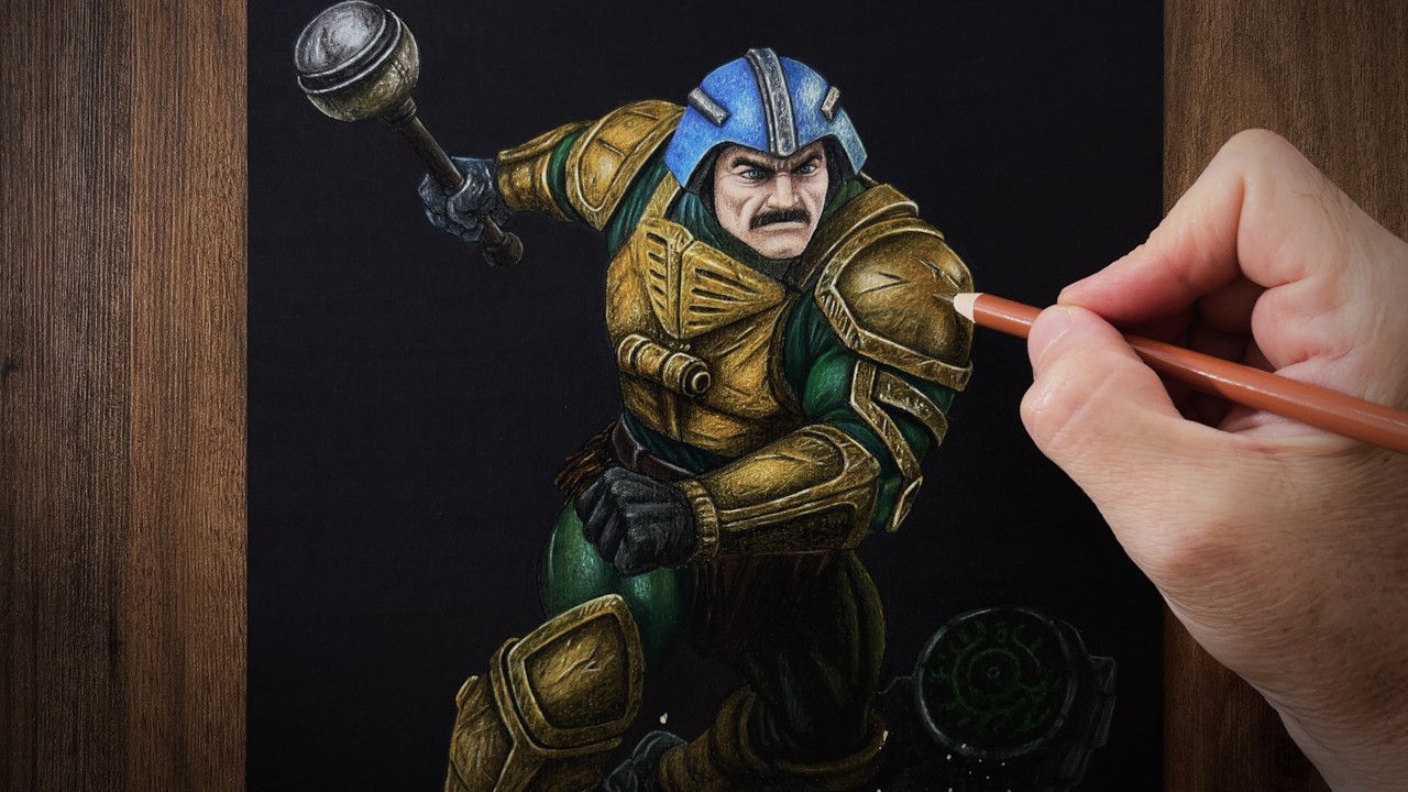Drawing Man-At-Arms | Full Process