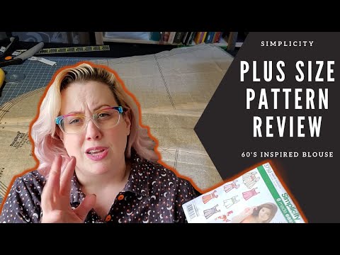 Plus Size Pattern Review: Simplicity 3750 60's Inspired Peasant Blouse