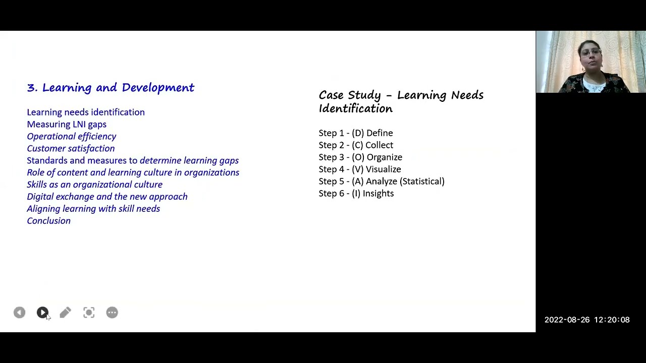 Learning Needs Identification - case study - 1