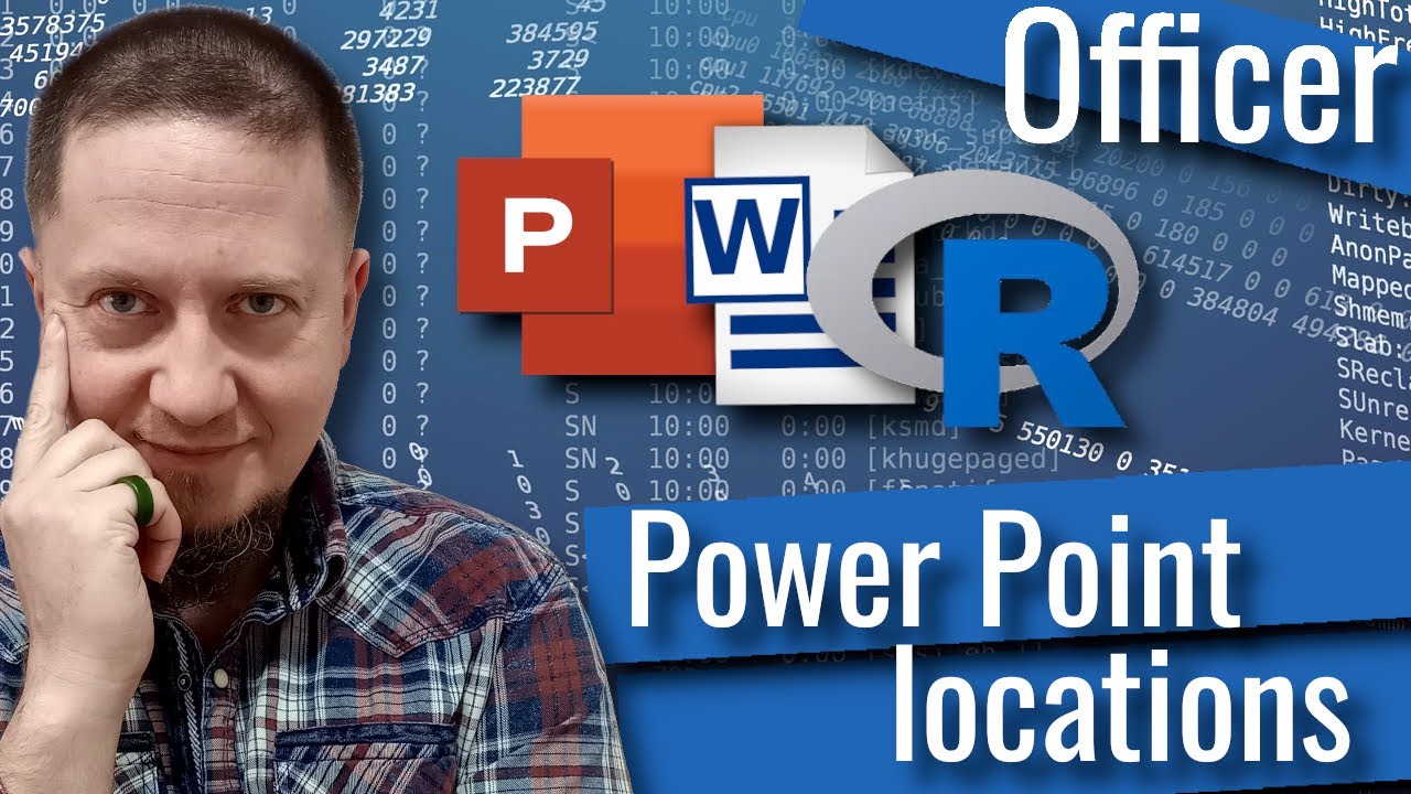 R Officer - Power Point, simple tables and locations