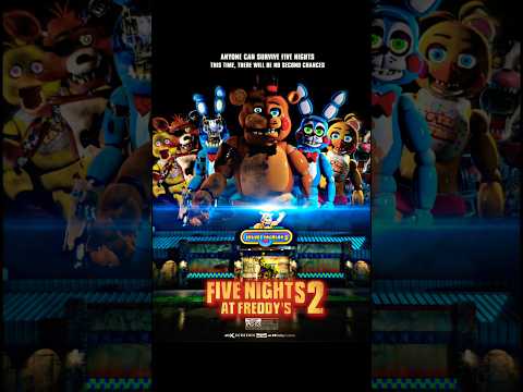 Making A Custom Fnaf 2 Movie Poster! #fnaf #fivenightsatfreddys #horror #fnaf2 #movieposter #freddy