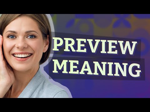 Preview | meaning of Preview