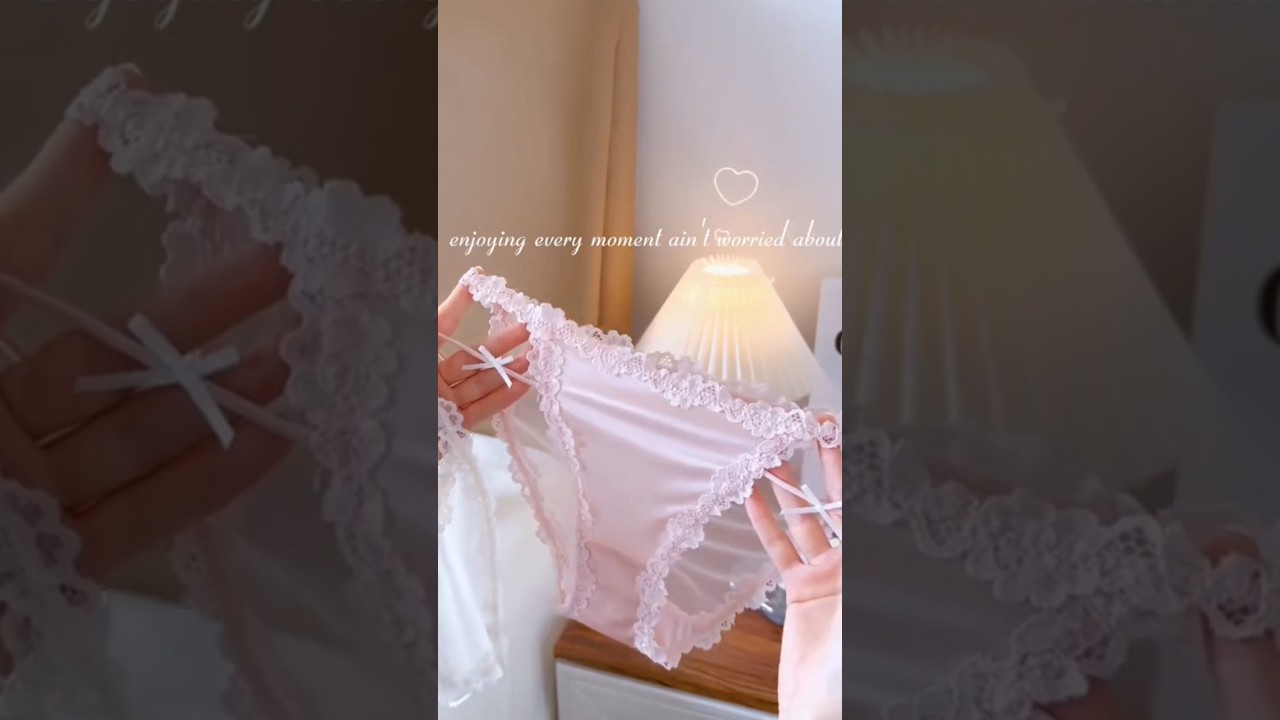 Pink Lace Dream: Elegant & Alluring Sheer Design ✨💖 #Shorts #Lingerie