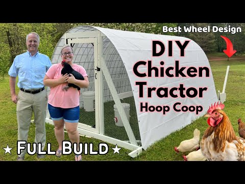 How to Build a Chicken Coop Step by Step – Easy + Affordable DIY Hoop Coop Chicken Tractor