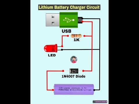 DIY 3.7V Battery Charger Circuit Using a Mobile Charger