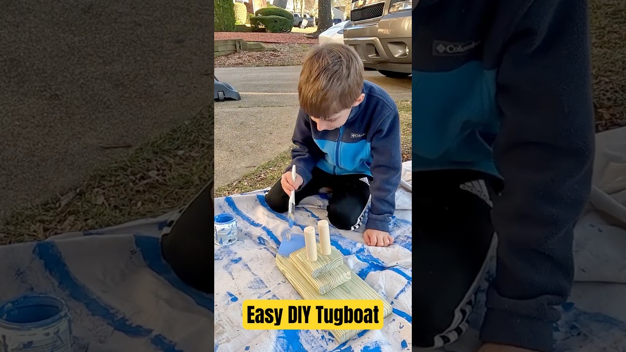 Easy DIY Tugboat Kids Can Build in 1 Hour 🚤