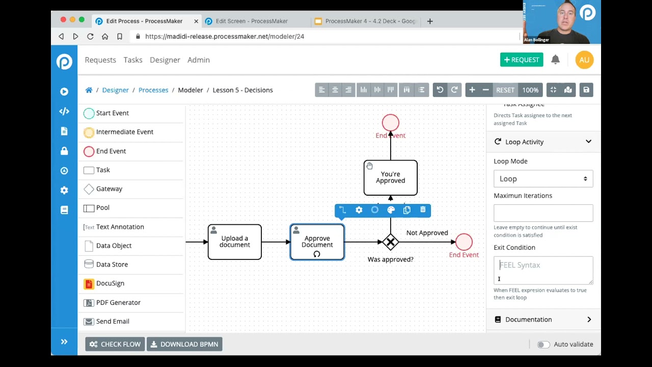 Loops with ProcessMaker 4 2