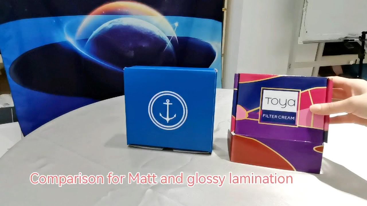 Custom corrugated boxes——comparison for matt and glossy lamination