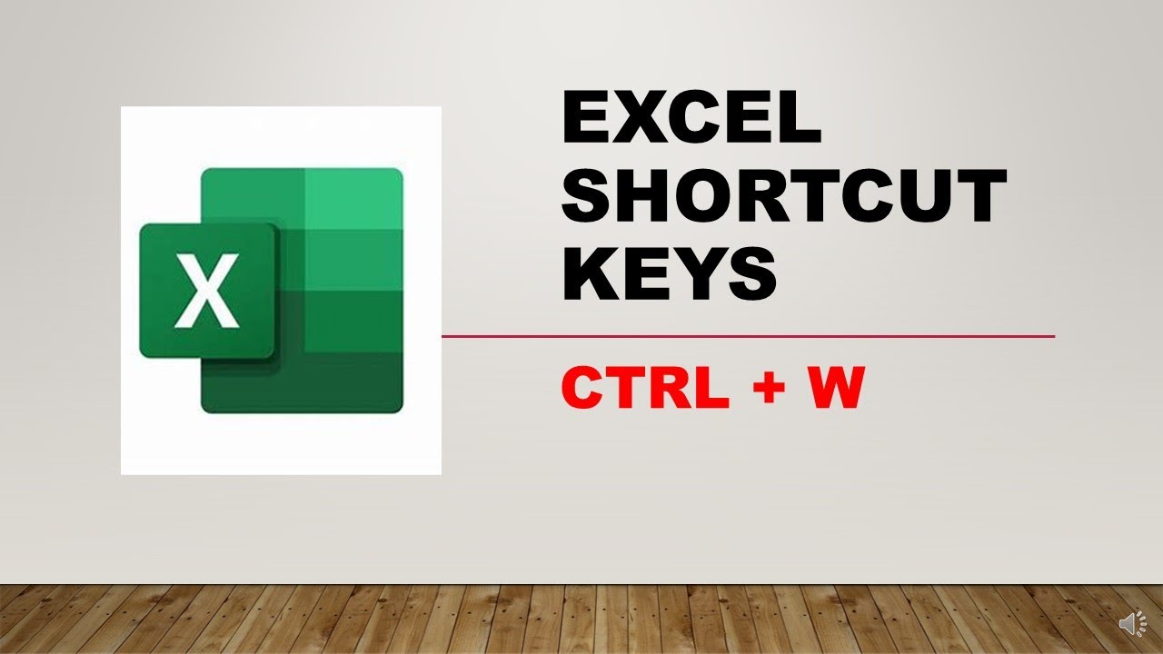 Microsoft Excel Shortcut Keys In 1 Minute | Ctrl+W