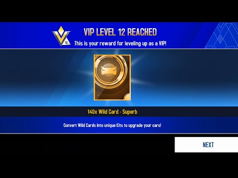 Asphalt 8, VIP Level 12 Reached and Got 140 Wild Card Superb 😍😎