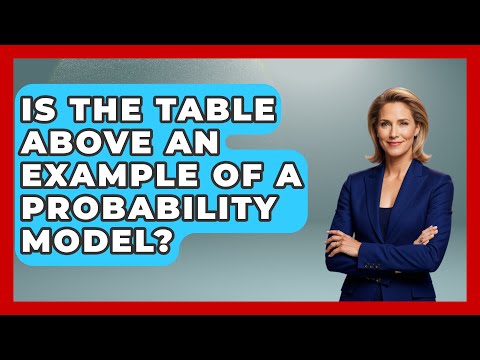 Is The Table Above An Example Of A Probability Model? - The Friendly Statistician