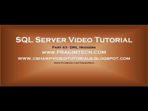 DML triggers in sql server Part 43