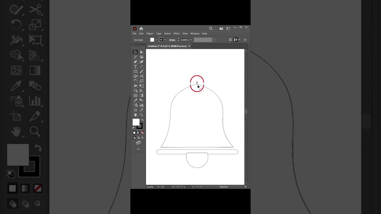 Quick Tutorial | How To Draw Bell Icon In Adobe Illustrator