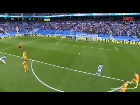 Real Sociedad vs Girona 1:0 Oyarzabal Goal Penalty