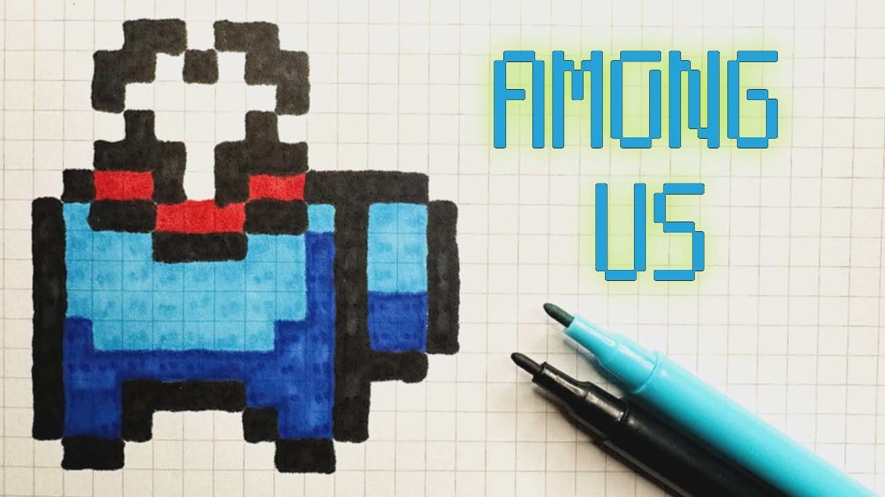 How To Draw Dead Among Us - Handmade Pixel Art #pixelart