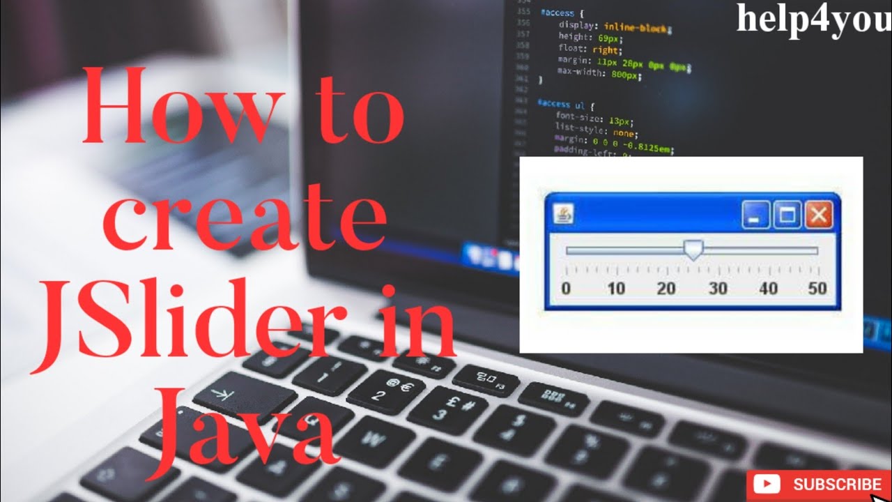How to create JSlider [Horizontal] in Java || In NetBeans || Java Swing.