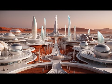 LIFE ON MARS. ~ A Futuristic City on the Red Planet. AI Short Film.
