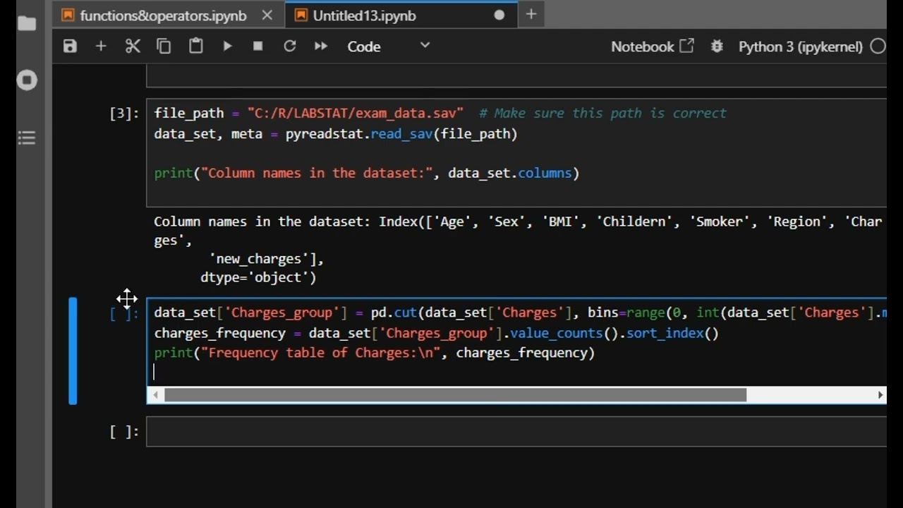 05: Python Programming : Analyzing SPSS Data with Python