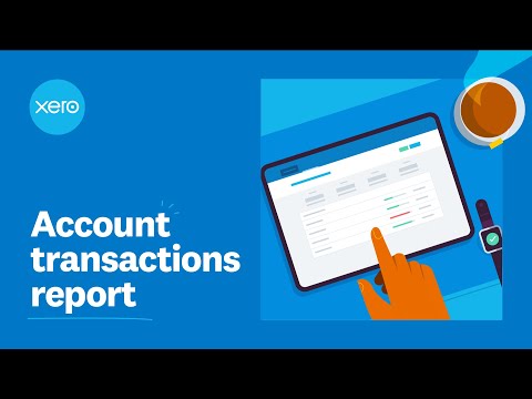 Account transactions report