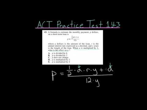ACT Practice Test 1.43: Word Problem 4