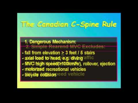Canadian C-Spine Rule by Dr. Ian Stiell – Prehospital and Retrieval ...