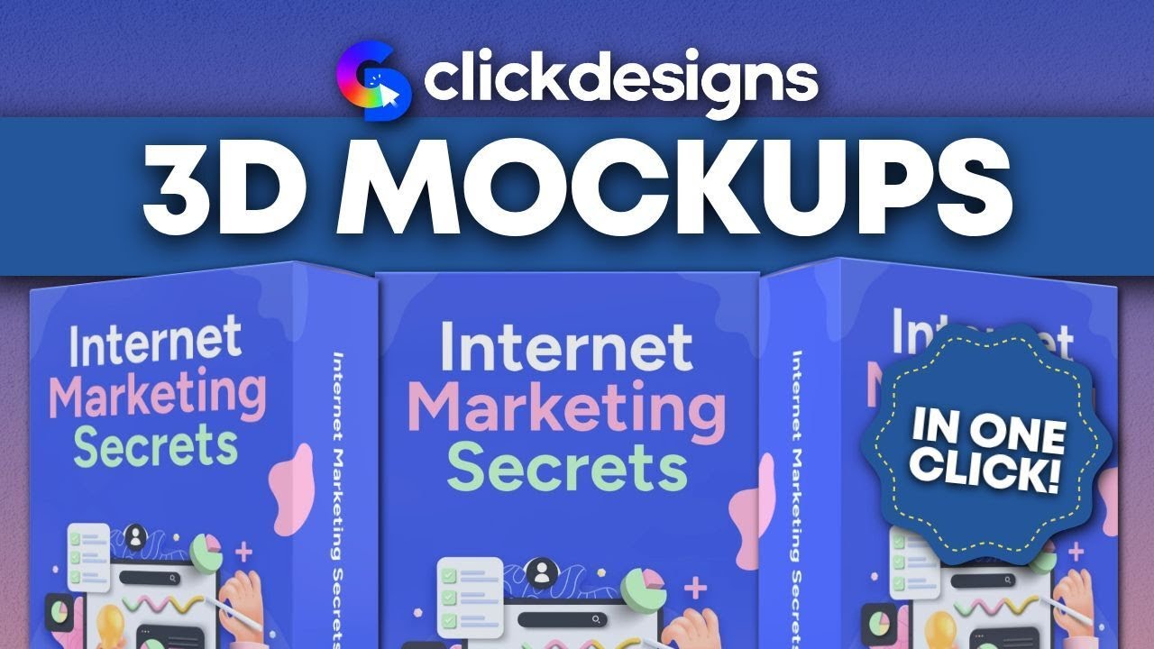 3D Mockup Templates That SELL With ClickDesigns 💻