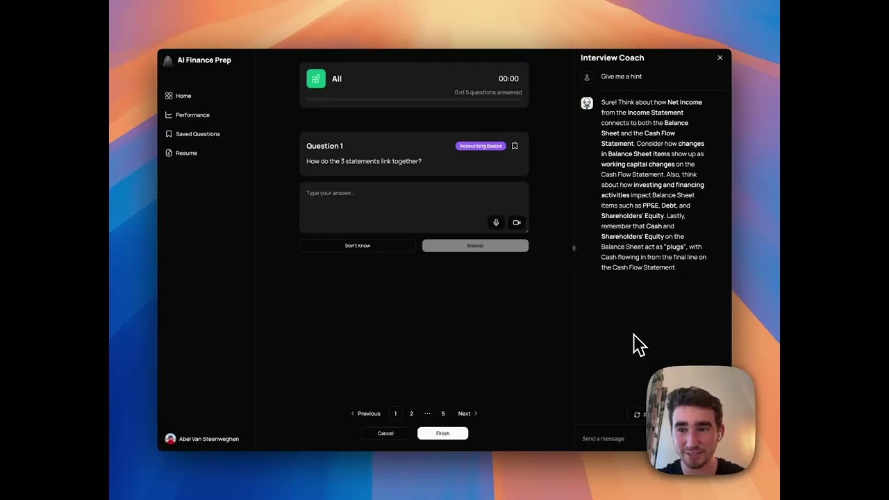 AI Finance Prep Demo