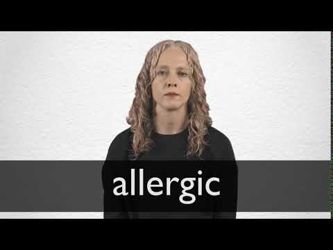 How to pronounce ALLERGIC in British English