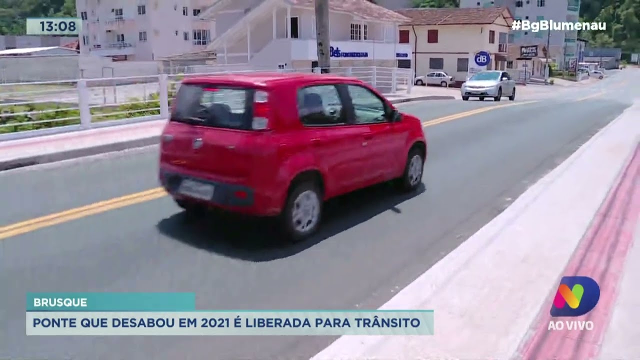 Brusque: ponte que desabou em 2021 é liberada para trânsito | ND Mais