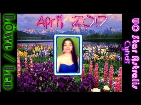 Monatshoroskop für Löwe Leo April 2017 in Deutsch und Englisch