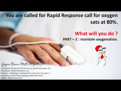 How to manage hypoxemic patient on floors ? - Part 2 : Maintain oxygen saturations.
