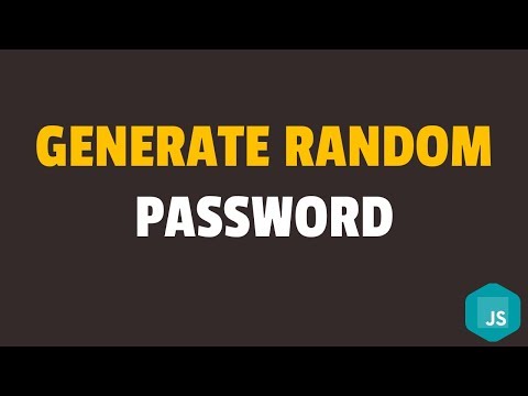 How to Generate Random Password in Javascript