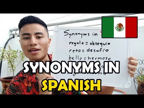 SYNONYMS IN SPANISH