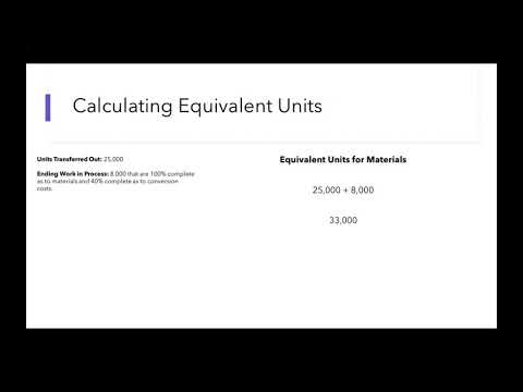 How to Calculate Equivalent Units