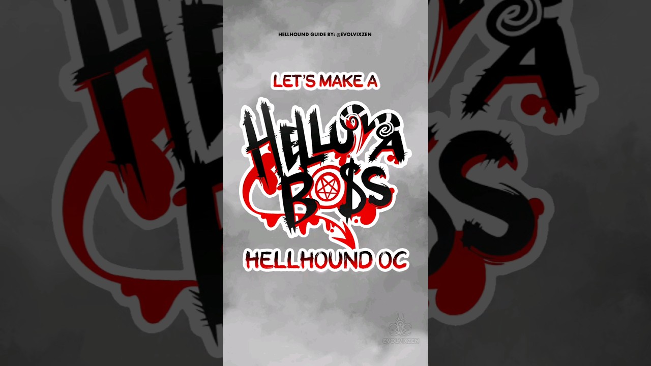 Hellhound OC 🐺🩸 #helluvaboss #helluvabossart #oc #ocmaker #hellhound