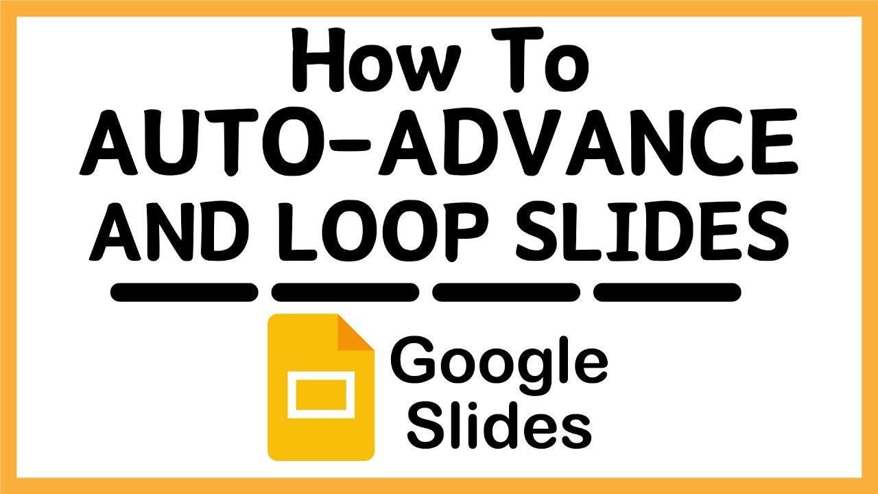 How To Auto-Advance And Loop Your  Slideshow Presentation In Google Slides | Easy Tutorial