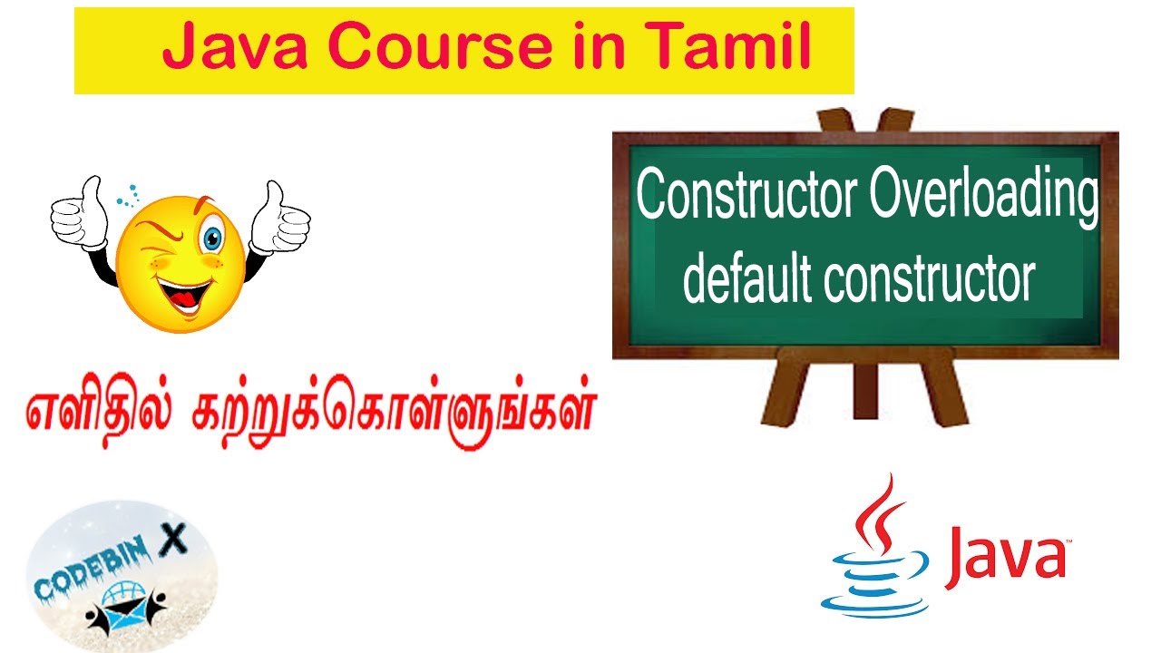 Java  Course in Tamil(Beginners)|Constructor Overloading|default Constructor in Practical|CodebinX