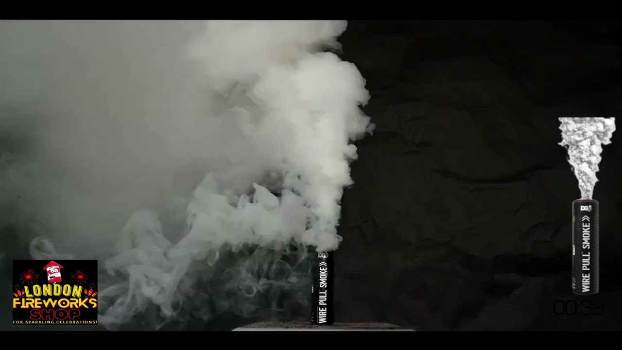 WP40 WIRE PULL SMOKE GRENADE   WHITE