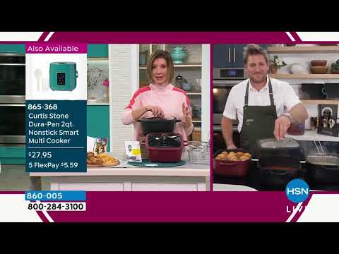 Curtis Stone 5.3Quart DuraPan+ Square Chef Saut Pan