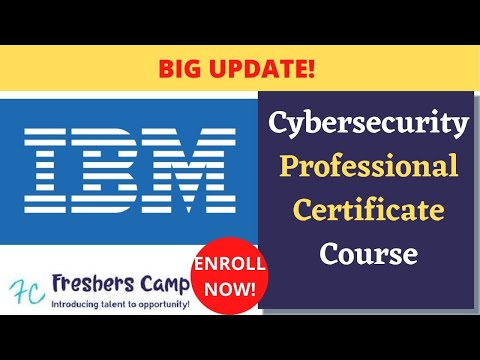 IBM Cybersecurity Professional Certificate Course | IBM Online Certification Course | Enroll Now!