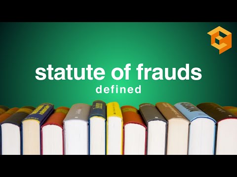 Statute of Frauds | Legal Term Defined (Property Definitions for Law School and Bar Exam Prep)