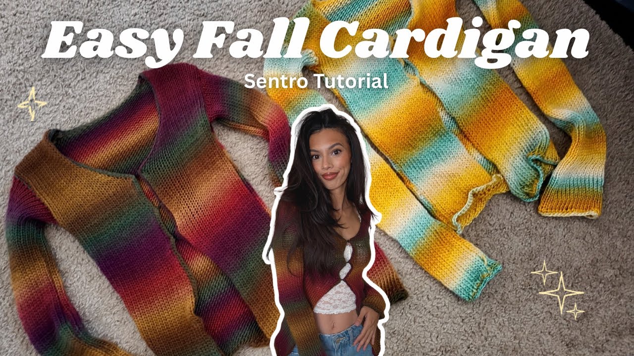 Sentro Knitting Machine Fall Cardigan Tutorial | Easy Beginner-Friendly Sweater Pattern