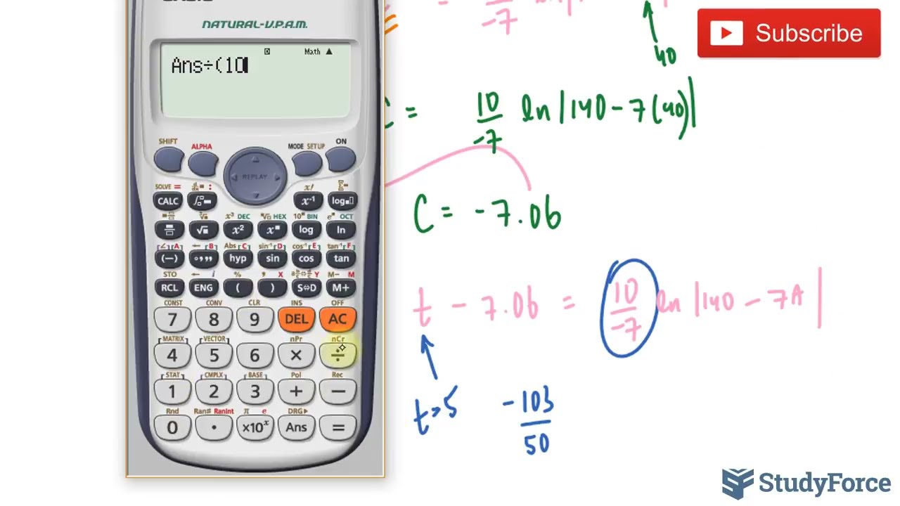 📚 How to setup and solve differential equation problems (Question 1)