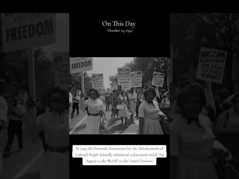 On This Day in Black History: The NAACP submitted a formal document to the United Nations