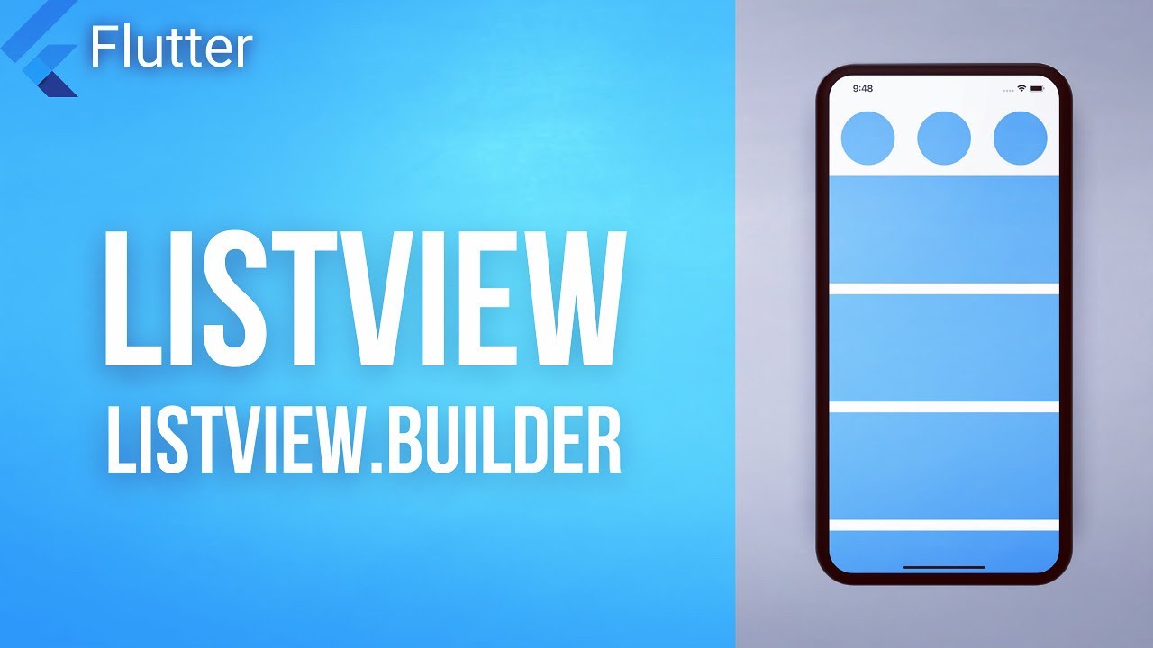LISTVIEW & BUILDER • Flutter Widget of the Day #04
