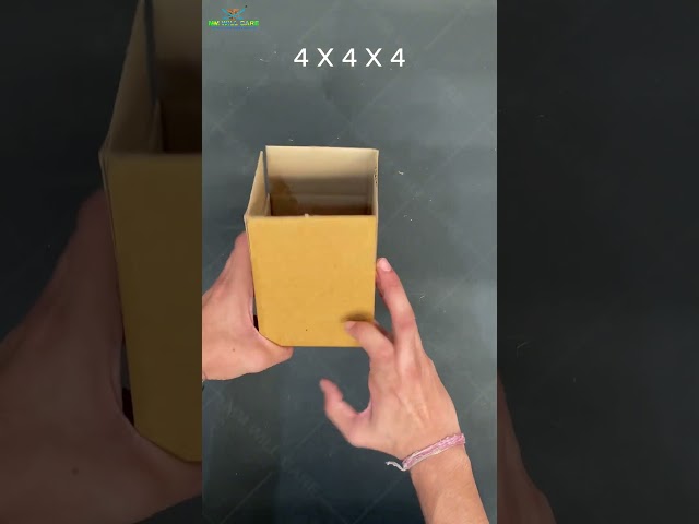 Packaging Box - 3ply 4x4x4 inch Square Corrugated Packaging Box ...