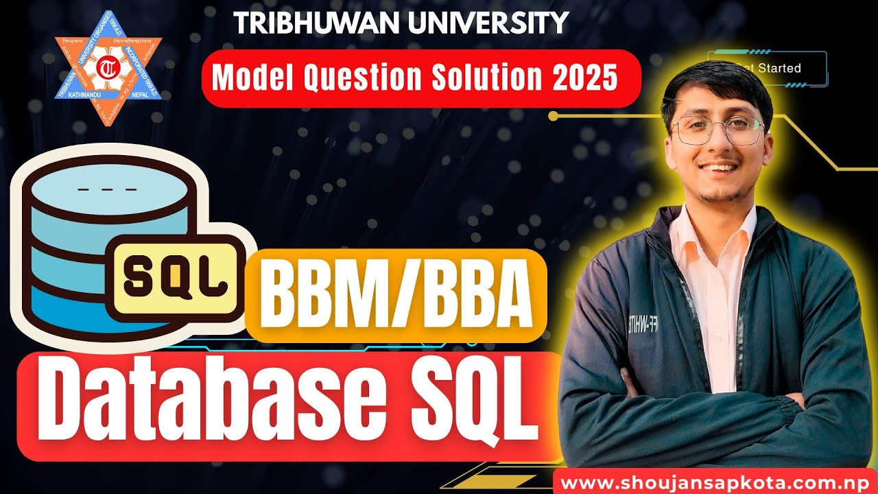 BBA & BBM Database Management System (DBMS) | SQL Model Questions with Full Solutions | 2025 Exam